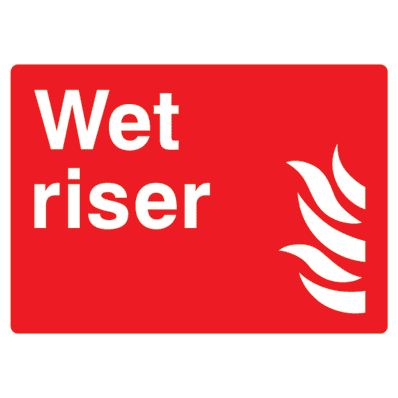 Wet Riser Fire Equipment Sign - signdesignhub